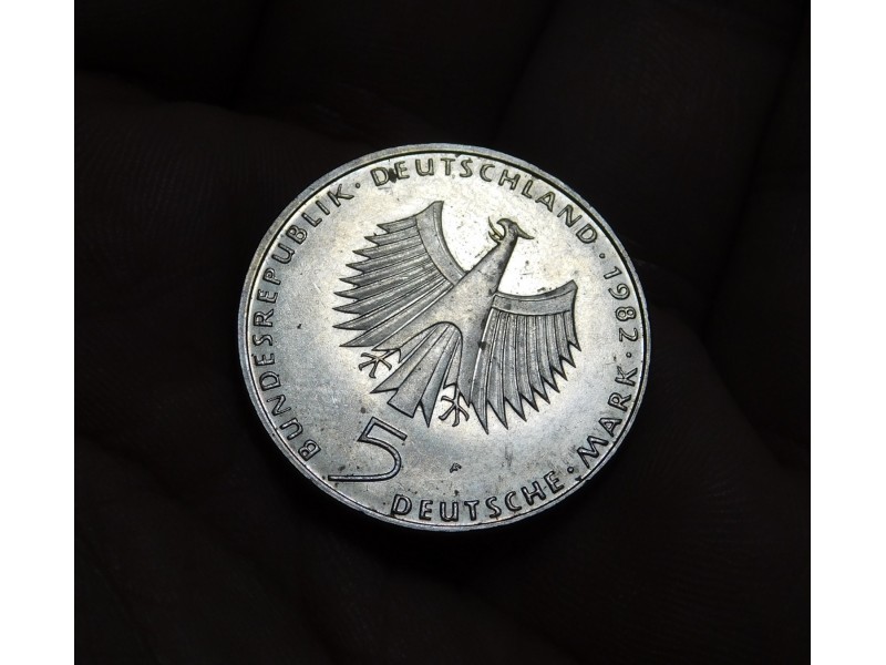 Jubilarnih 5 deutsche mark 1982 F