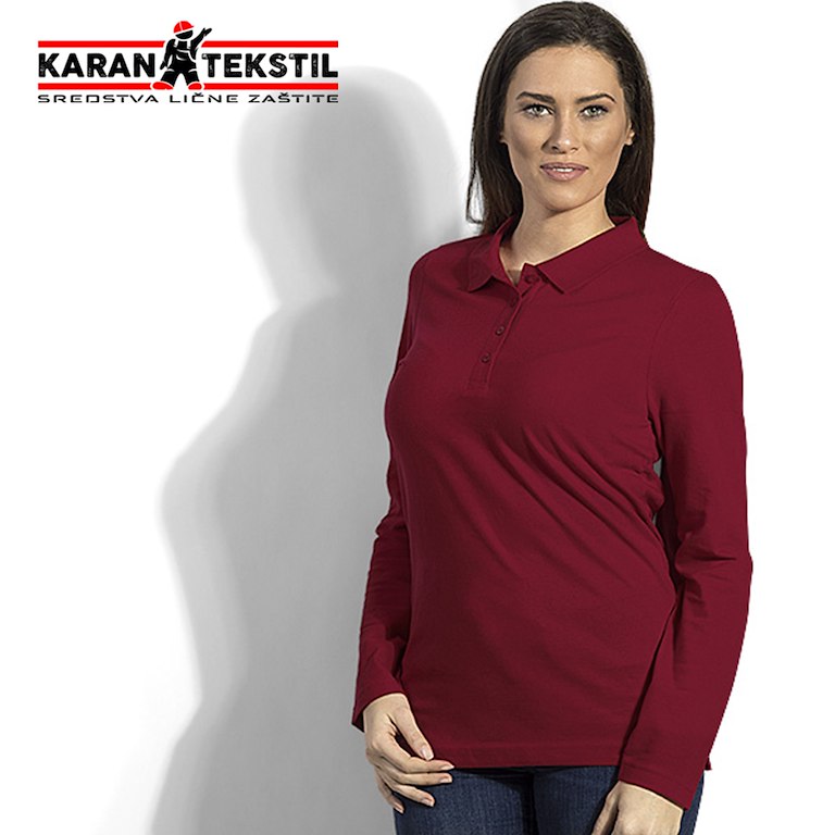 Ženska Pamučna Polo Majica Dugih Rukava LINDA