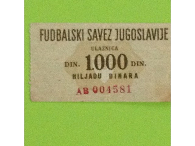 FUDBALSKI SAVEZ JUGOSLAVIJE