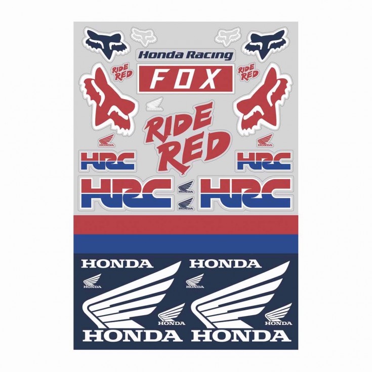 NALEPNICA FOX HONDA TRACK PACK