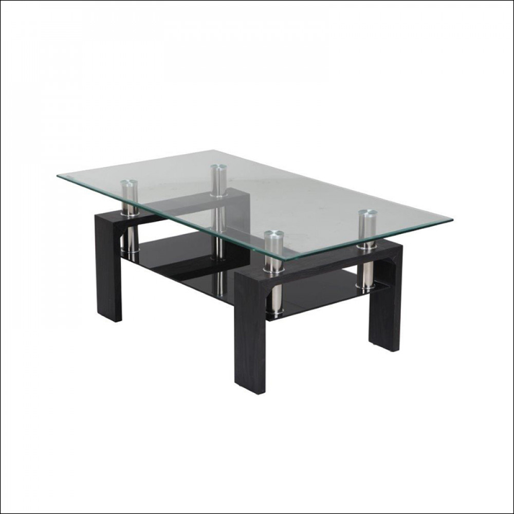 Klub sto CT1007 Crno staklo 1100x600x430 mm 800-559