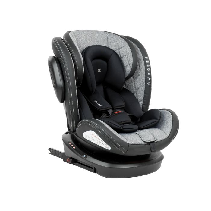 Kikka Boo Autosedište 0-1-2-3 (0-36 kg) STARK ISOFIX light grey