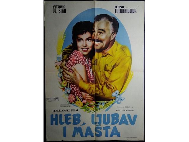 HLEB, LJUBAV I MAŠTA (1953) Lolobriđida PLAKAT