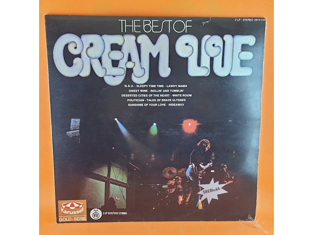 Cream (2) ‎– The Best Of Cream Live, 2xLP