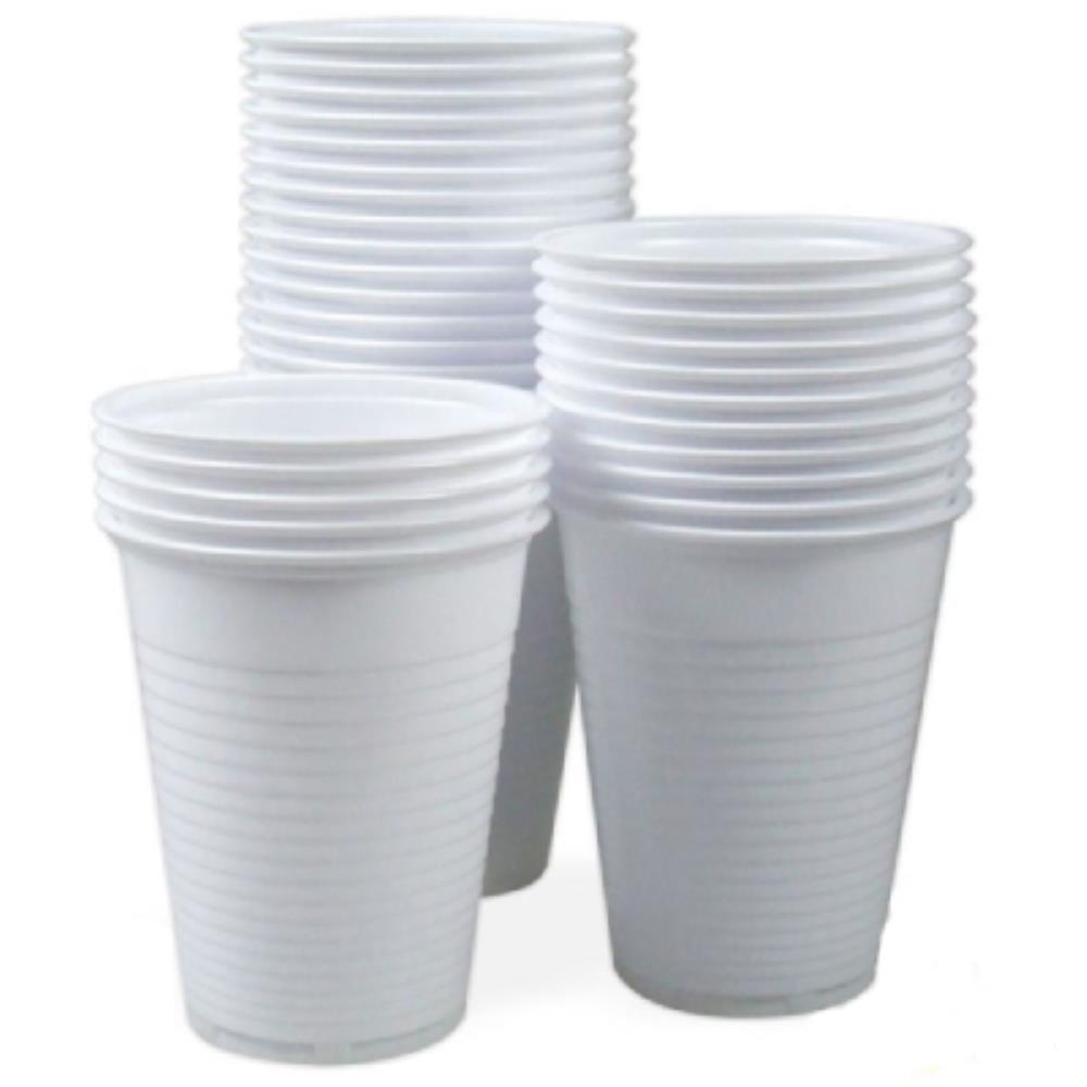 Čaša za Vodu Plastična Bela 0.2L