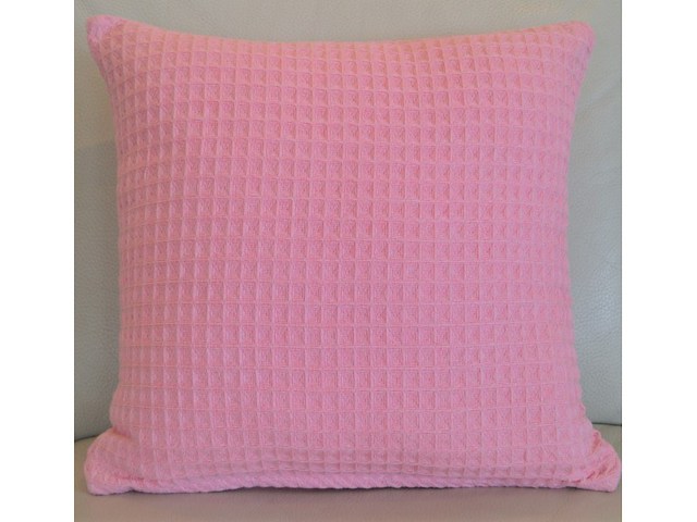 Jastuk Waffle baby pink 40x40