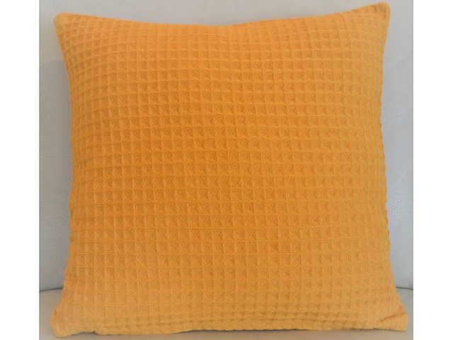 Jastuk Waffle yellow 40x40