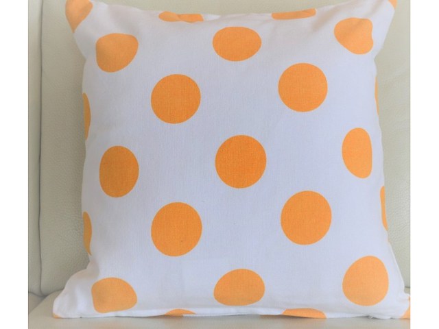 Jastuk Polka yellow 40x40