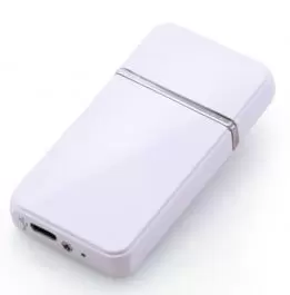 Metalni USB punjivi elektro upaljač u poklon kutiji beli Avant