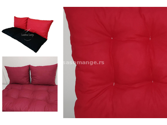 Jastuci za garniture od paleta - 160 x 50 x 50 cm - Red