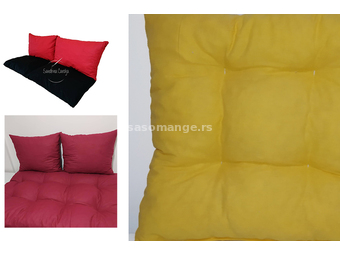 Jastuci za garniture od paleta - 130 x 50 x 50 cm - Yellow