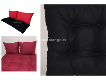 Jastuci za garniture od paleta - 130 x 50 x 50 cm - Black