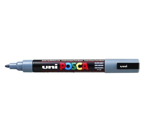 Uni POSCA Marker PC-5M, slate grey