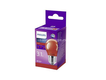 Philips Led sijalica u boji - crvena 3,1W (25W) E27