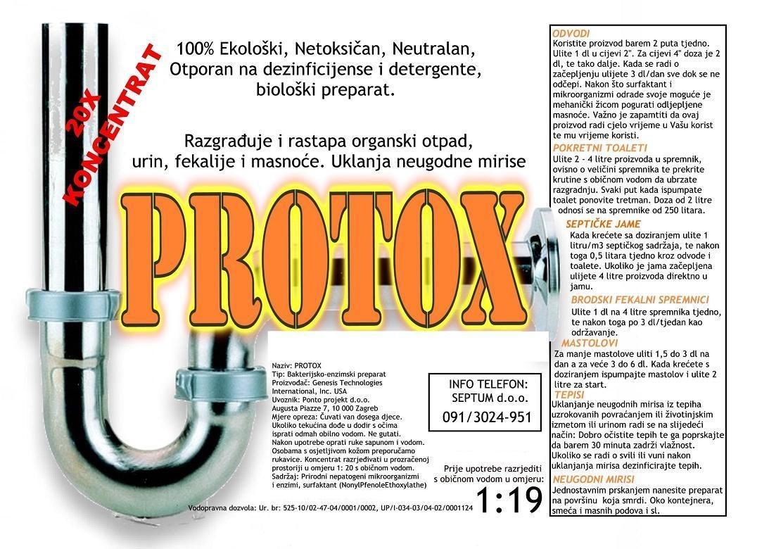 PROTOX - za Vaše septičke jame