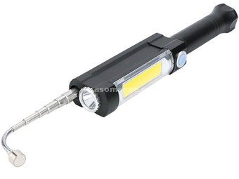 LED baterijska lampa sa teleskopskim magnetom 3W COB + 3W LED 0873142