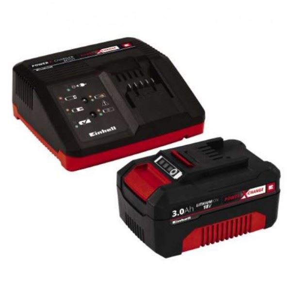 Set brzi punjač i baterija Einhell Power-X-Change 18V 3.0Ah Starter-Kit 4512041