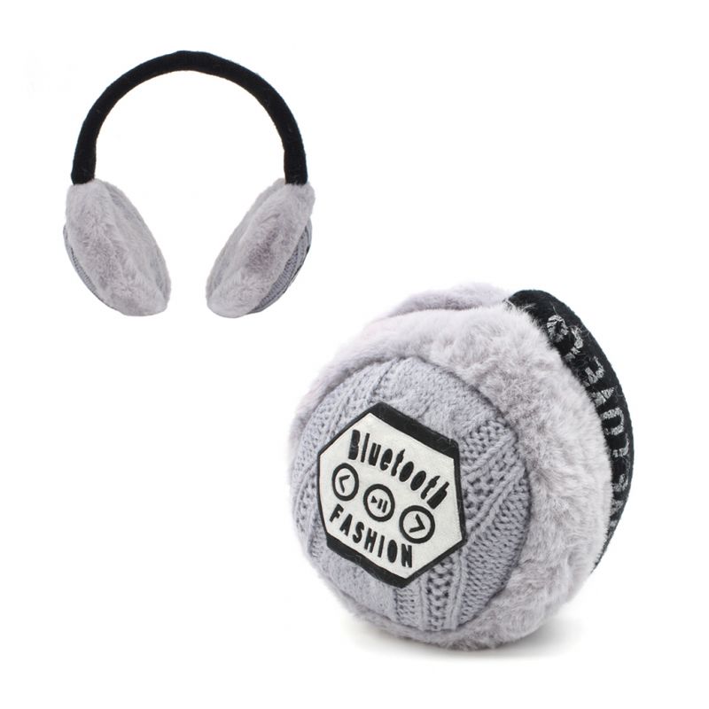 Bluetooth slusalice Earmuff Love sive