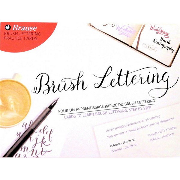 Brause Brush lettering - 15 practice cards