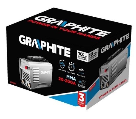 GRAPHITE aparat za varenje inverter 200A 56H813