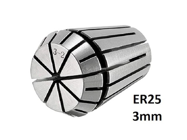 Stezna caura ER25 - 3mm - Elasticna caura