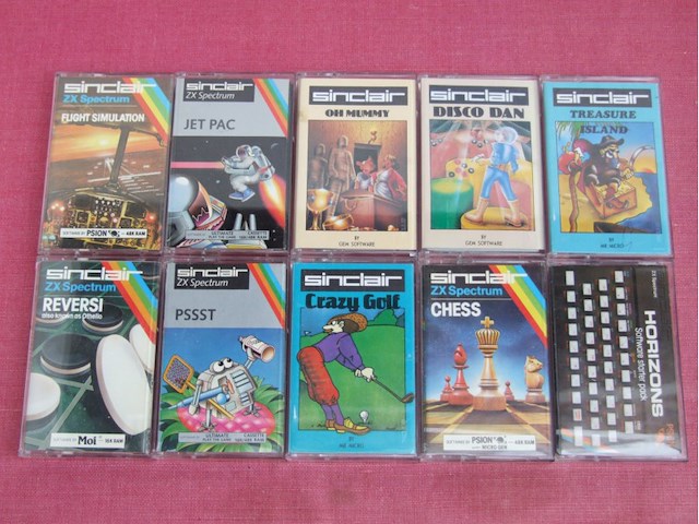 Sinclair/ZX Spectrum/ZX81 kasete sa igrama i programima
