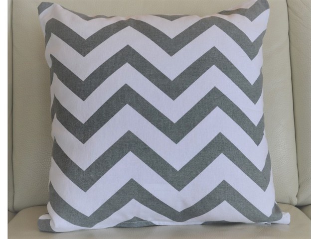 Jastučnica Zig zag gray 40x40