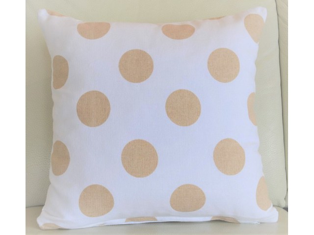 Jastuk Polka cream 40x40