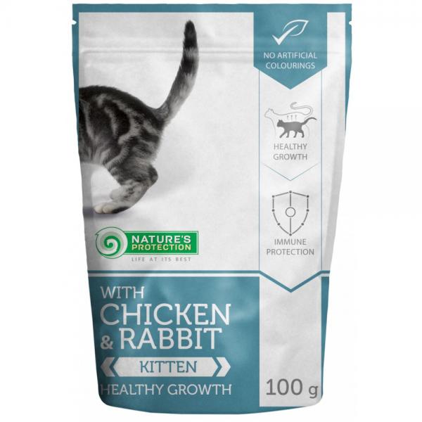 Nature’s Protection Kitten Chicken&Rabbit – 100g