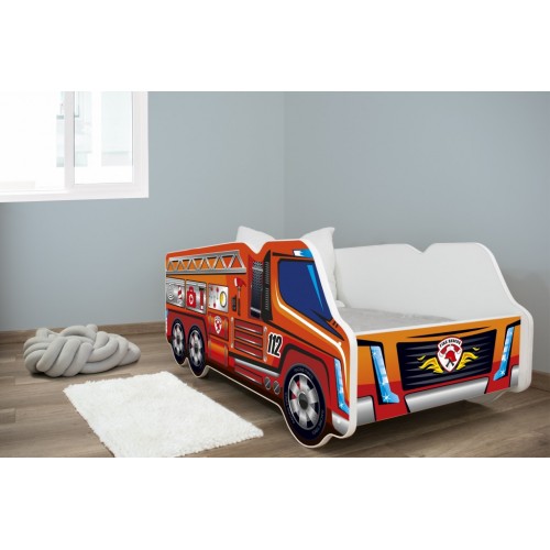 Dečiji krevet 140x70cm Truck – Fire Truck