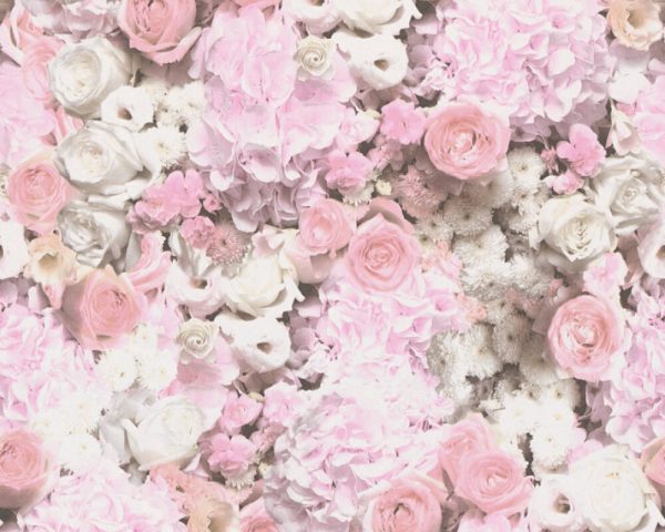 A.S. Création Wallpaper «Floral, Pink, White» 380081