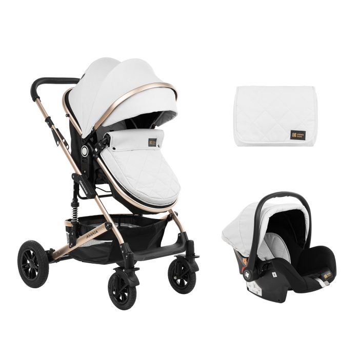 Kikka Boo Kolica AMAIA light grey set 2in1 sa autosedištem