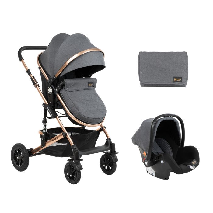 Kikka Boo Kolica AMAIA dark grey set 2in1 sa autosedištem