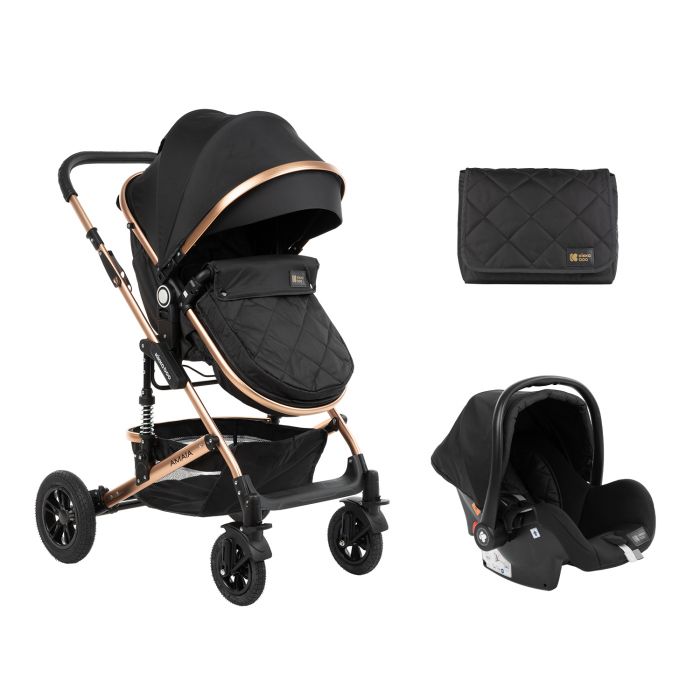 Kikka Boo Kolica AMAIA black set 2in1 sa autosedištem