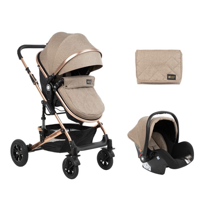 Kikka Boo Kolica AMAIA beige set 2in1 sa autosedištem