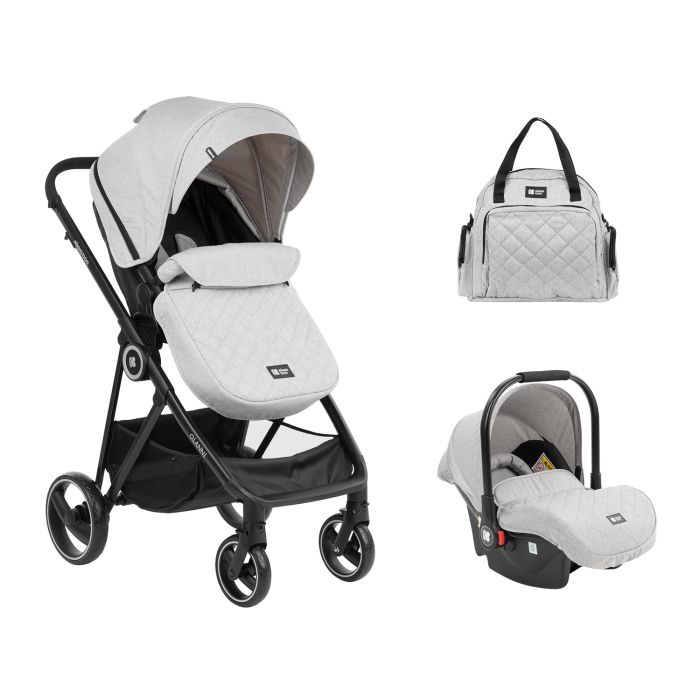 Kikka Boo Kolica GIANNI grey set 2in1 sa autosedištem