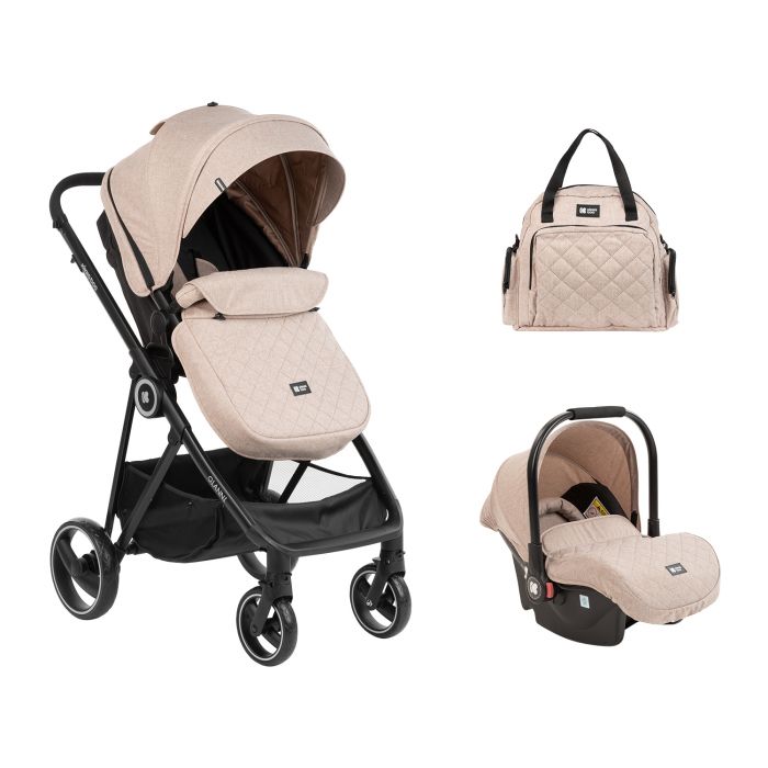 Kikka Boo Kolica GIANNI beige set 2in1 sa autosedištem