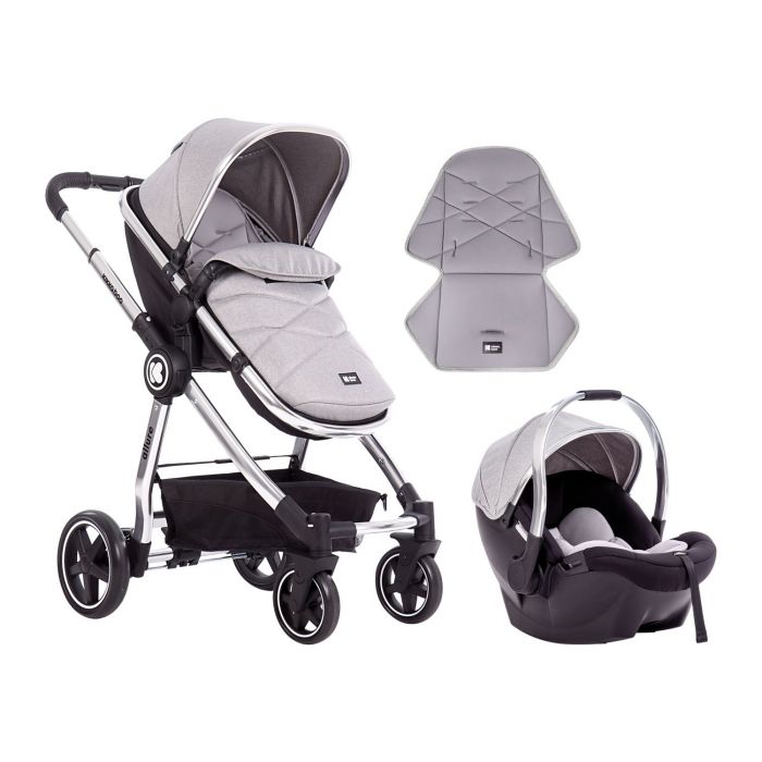 Kikka Boo Kolica ALLURE grey set 2in1 sa autosedištem