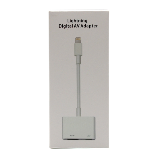 AV ADAPTER APPLE LIGHTNING DIGITAL WHITE AAA