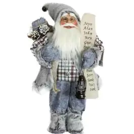 Deda Mraz sivi 45cm Deco Santa