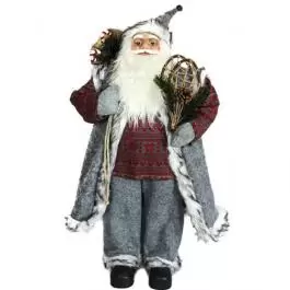 Deda Mraz sivi 90cm Deco Santa