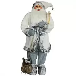 Deda Mraz sivo beli 120cm Deco Santa