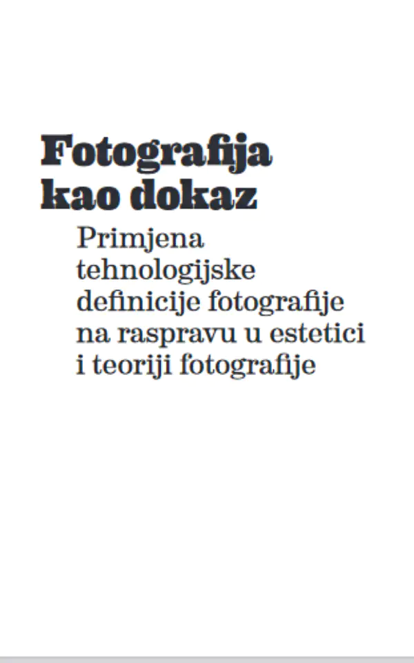 Fotografija kao dokaz