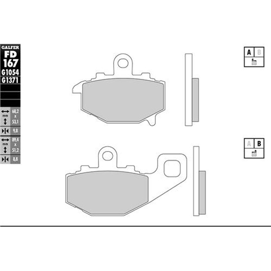 FD167 SINTER.REAR PLOCICE