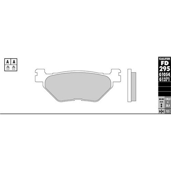 FD295 SINTER.REAR PLOCICE