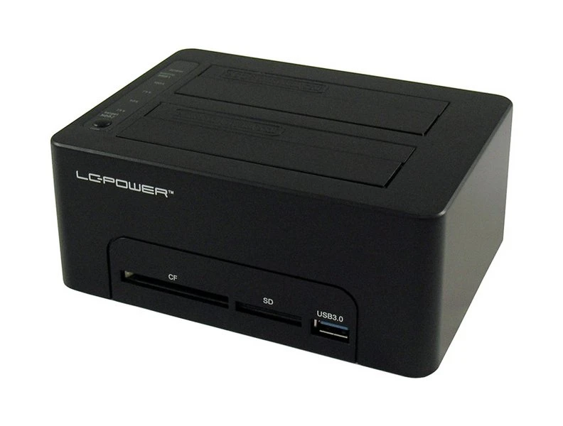 Lc Power dock U3-CR priključna stanica za HDD 2.5"/3.5" USB 3.0 crna