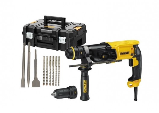 Elektro-pneumatski čekić sa SDS-Plus prihvatom DeWalt 900W + set pribora