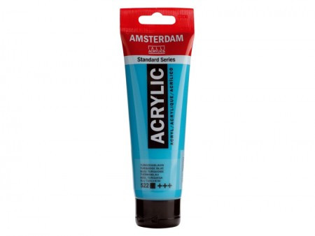 Royal talens Amsterdam, akrilna boja, turquoise blue, 522, 120ml ( 680522 )