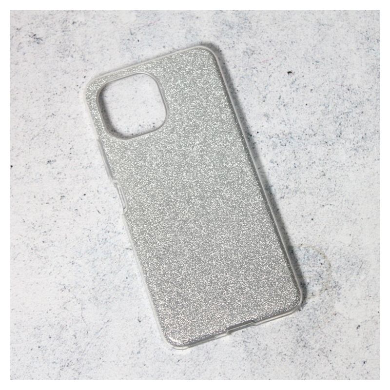 Maskica Crystal Dust za Xiaomi Mi 11 lite srebrna