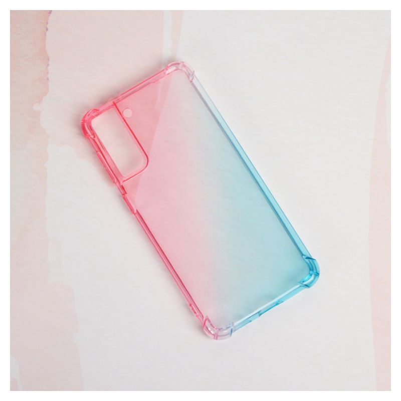 Maskica Ice Cube Color za Samsung G996B Galaxy S21 Plus plavo roze